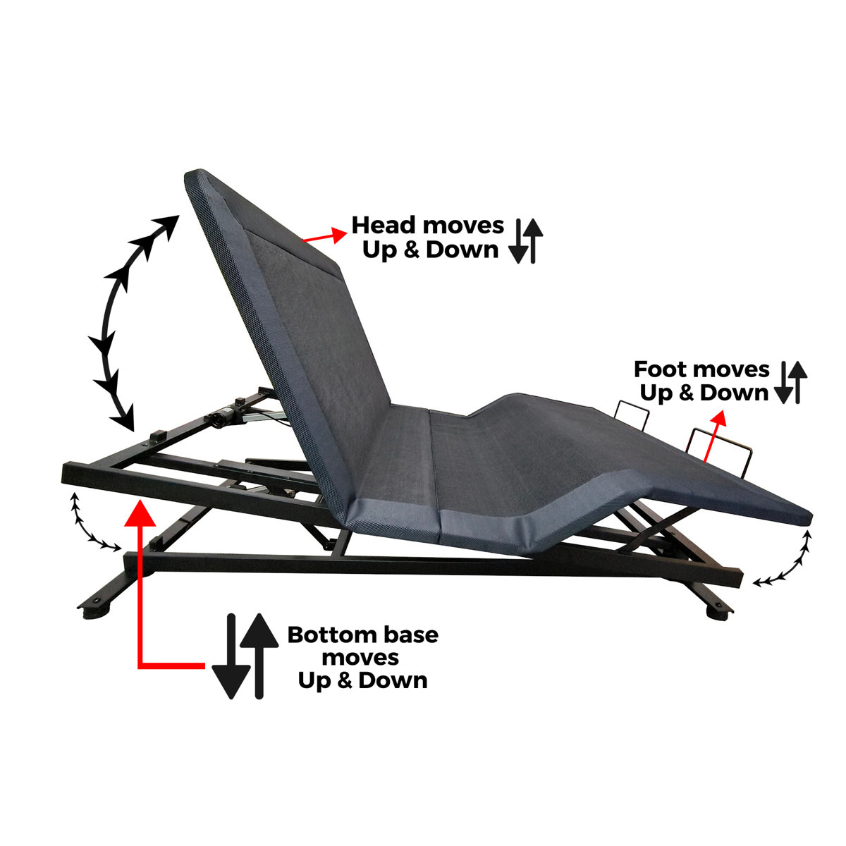 Boyd Sleep Full Body Incline Adjustable Bed Frame Side Sleeper Zero